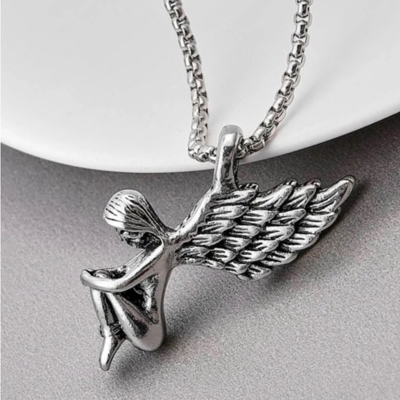 Jewelry | Knee Hugging Angel Sit Crouch Pensive Forlorn Ethereal ...
